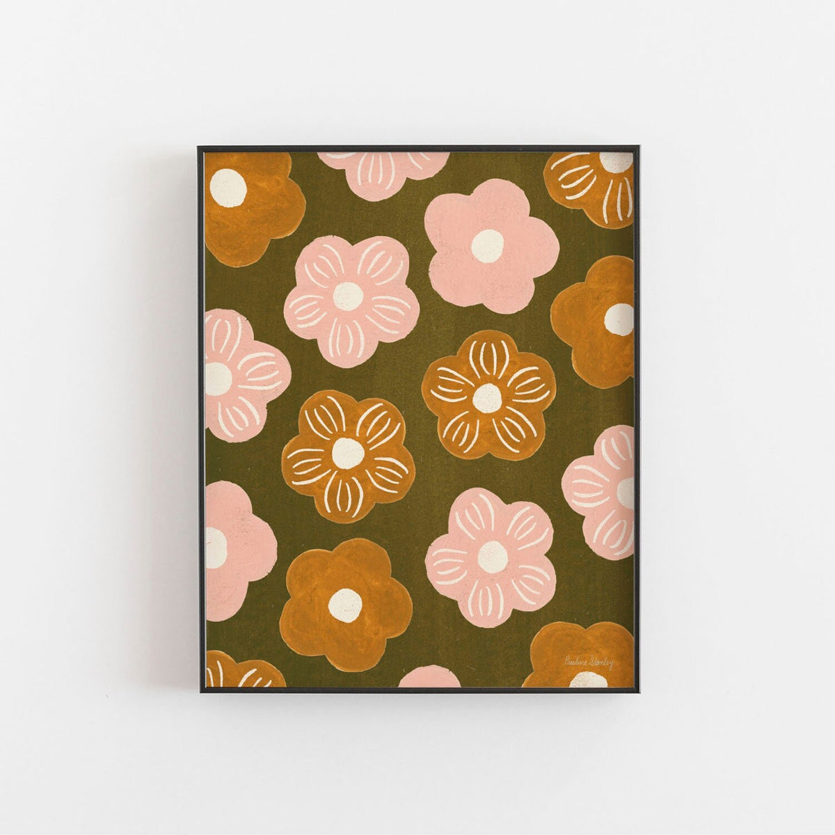 Retro Flowers Art Print – Pauline Stanley Studio + Rare Bird Co.